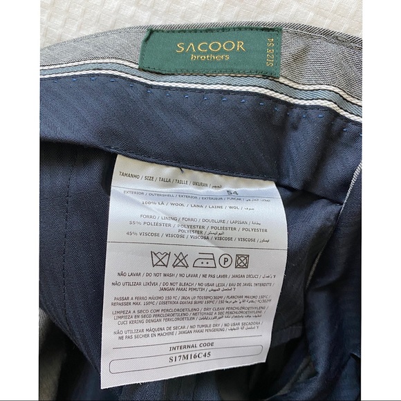 Sacoor Brothers | Suits & Blazers | Sacoor Brothers 0 Wool Suit Luxury ...